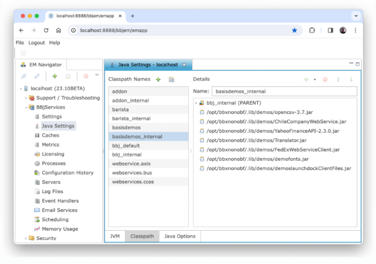 BBJ 24+ JAR DIRECTORY CHANGE - BASIS International Ltd